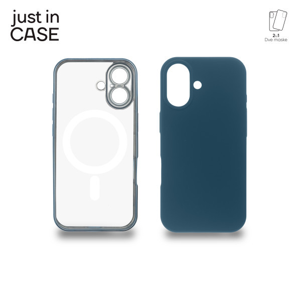 2u1 Extra case MAG MIX PLUS paket maski za telefon za iPhone 17 PLAVI
