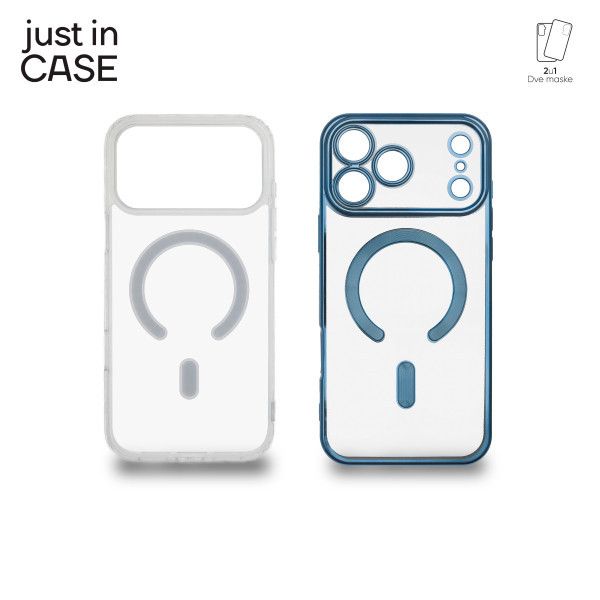 2u1 Extra case MAG MIX paket maski za telefon za iPhone 17 Pro Max PLAVI
