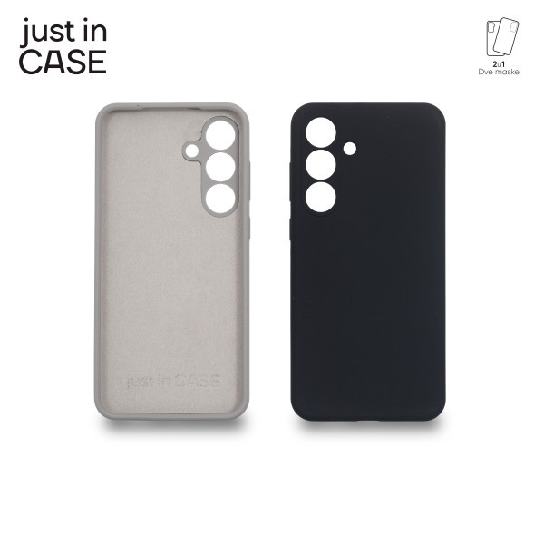 2u1 Extra case MIX PLUS paket maski za telefon za Samsung S25FE CRNI