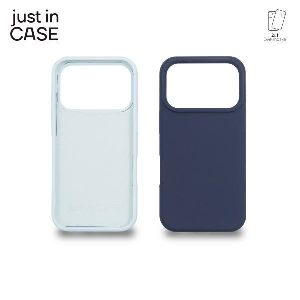 2u1 Extra case MIX PLUS paket maski za telefon za iPhone 17 Pro PLAVI