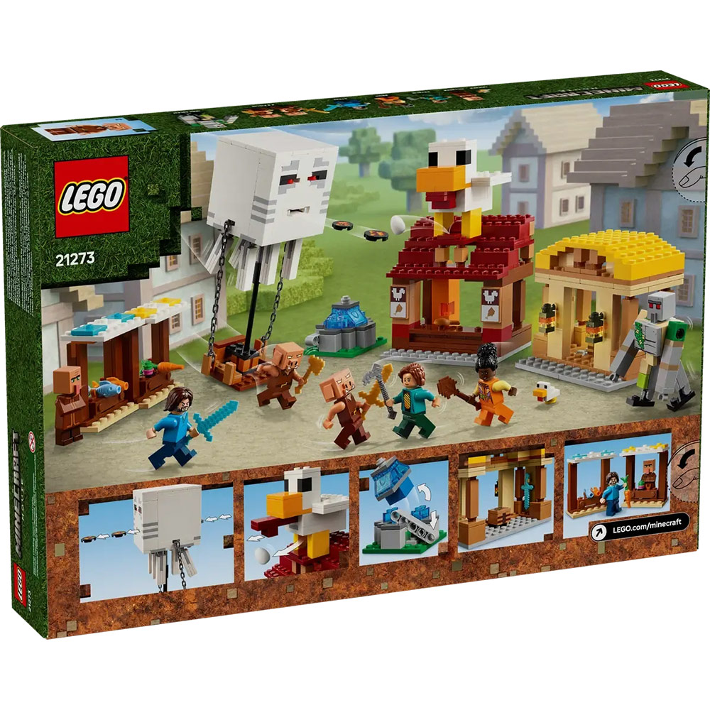 LEGO MINECRAFT Napad avetinjskog balona na selo