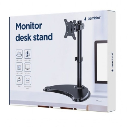 Gembird MS-D1ST-04 Stono postolje za monitor (rotiranje, naginjanje, okretanje), 13-32inc, max 8KG