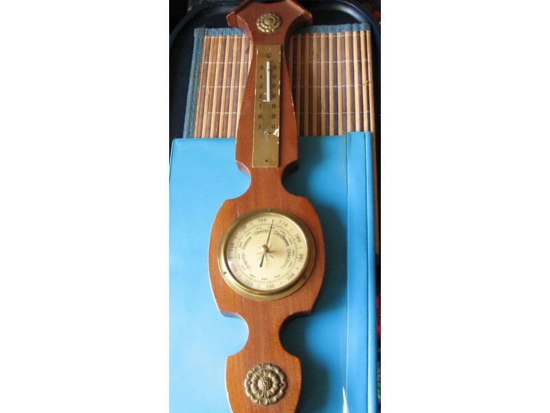 = Stari drveni barometar 49cm
