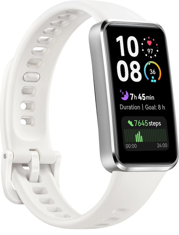 Huawei Band 10 srebrno bela fitness narukvica