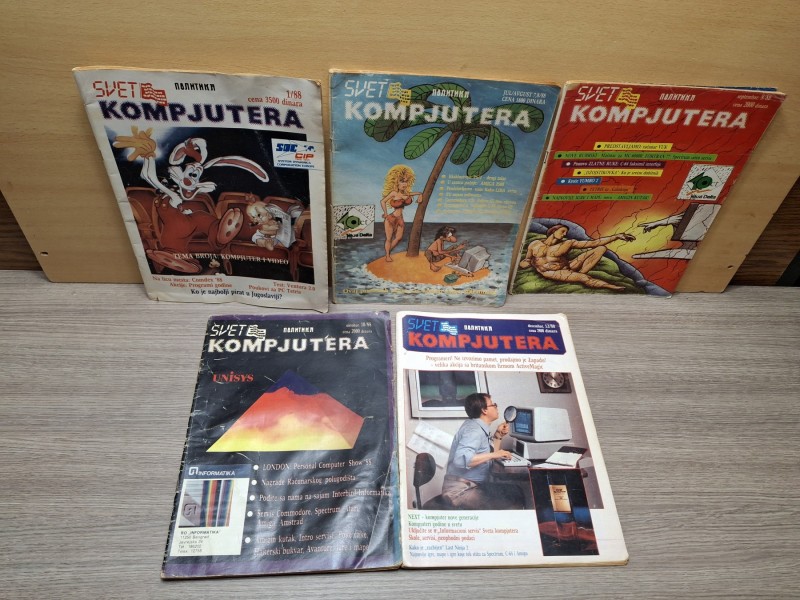 Časopis Svet kompjutera 1988god 5kom