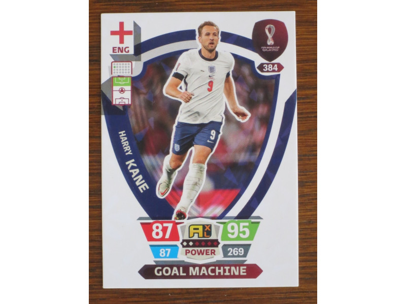 PANINI QATAR 2022 HARRY KANE ADRENALYN XL 384