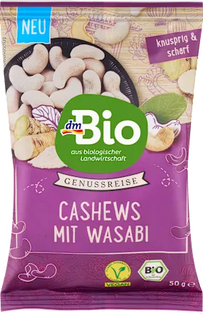 dmBio
Indijski orah u testu začinjen renom i wasabi začinom, 50 g