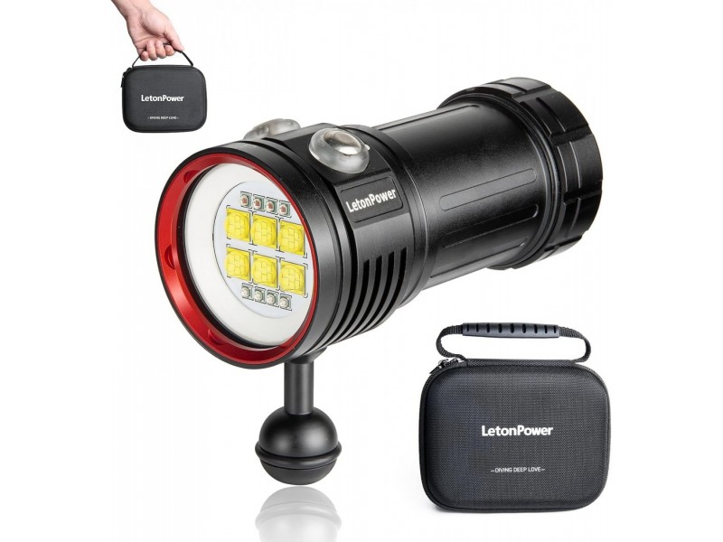 Profi lampa za ronjenje 10000 lumena LetonPower L15