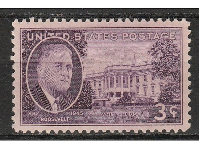 USA - 1945 - Roosevelt and the White House - MH