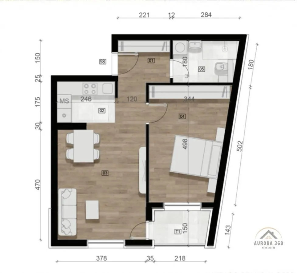 Prodaja, dvosoban stan, 53m2, Irig