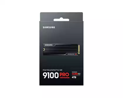 Samsung 4TB M.2 NVMe MZ-VAP4T0CW 9100 Pro Heatsink Series