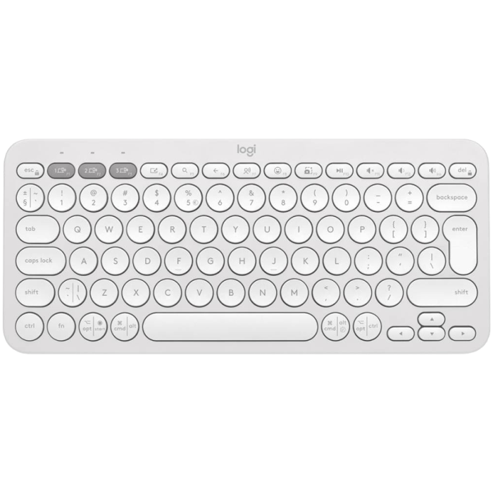 LOGITECH K380S Multi-Device Bluetooth Keyboard - TONAL WHITE - US INT'L