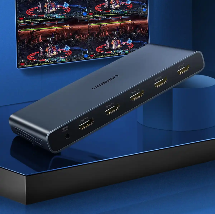 HDMI switch 4x1 Quad Multi Ugreen CM201 HD