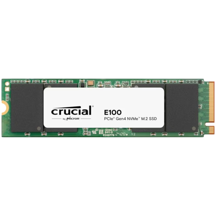 Crucial E100 480GB PCIe Gen4 2280 NVMe M.2 SSD