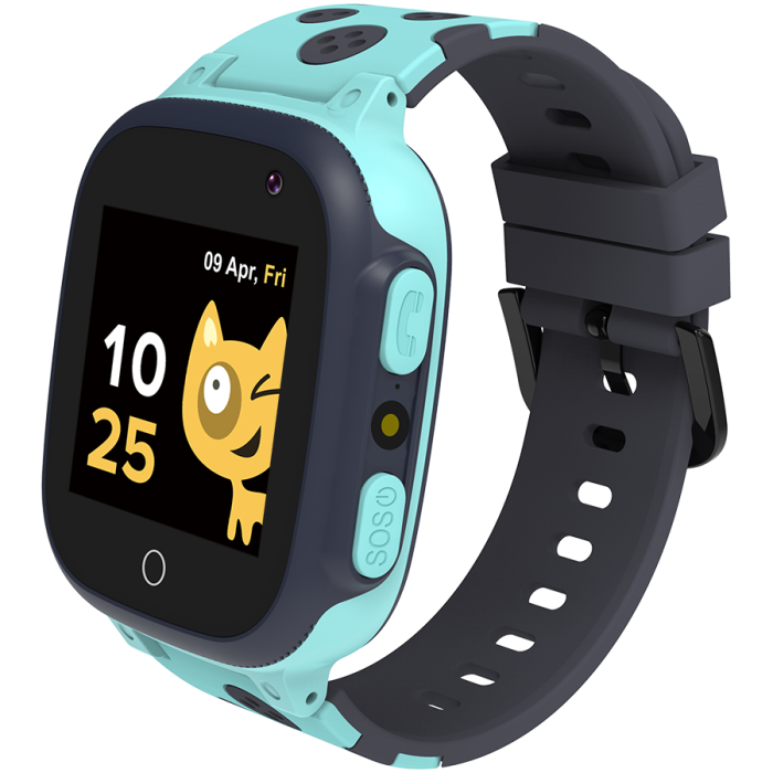 CANYON Sandy KW-34, Kids smartwatch, 1.44 inch colorful screen, GPS function, Nano SIM card, 32+32MB, GSM(850/900/1800/1900MHz), 400mAh battery, compatibility with iOS and android, Blue, host: 52....