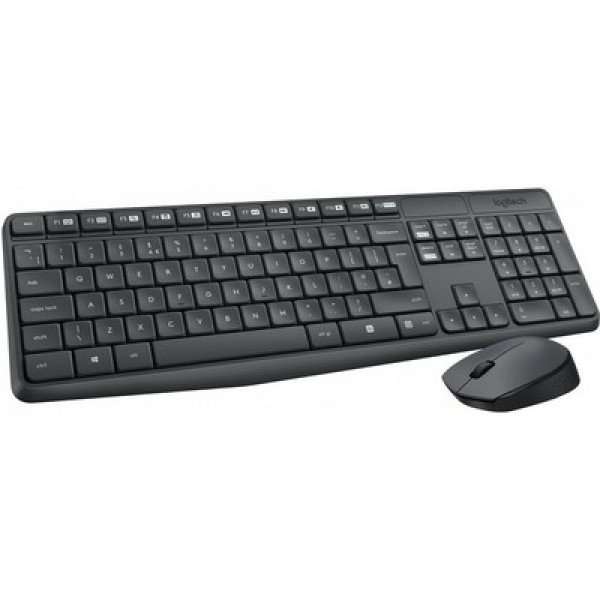 Tastatura + mis Wireless Logitech MK235 USB US siva 920-007931