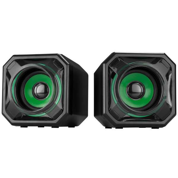 Zvučnici 2.0 Mikado MD-177 5Wx2 USB zeleno crni