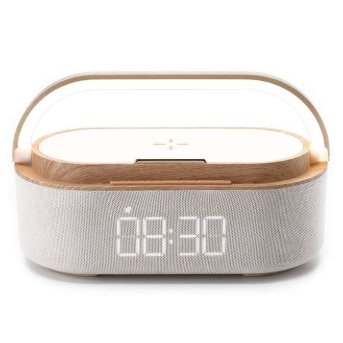 Aurora Plus Radio, Lamp with Clock and Wi-Fi Charger