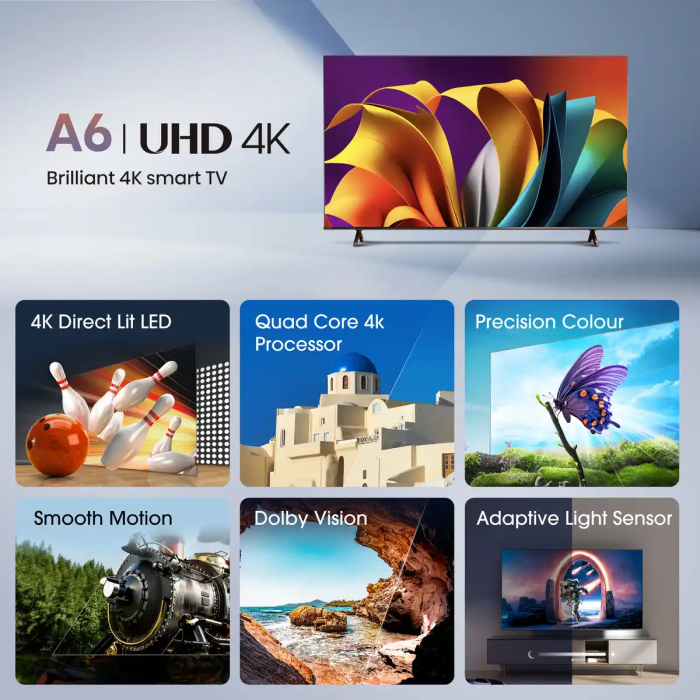 SMART LED TV 43 Hisense 43A6N 3840x2160/4K/UHD/DVB-T/T2/C/S/S2