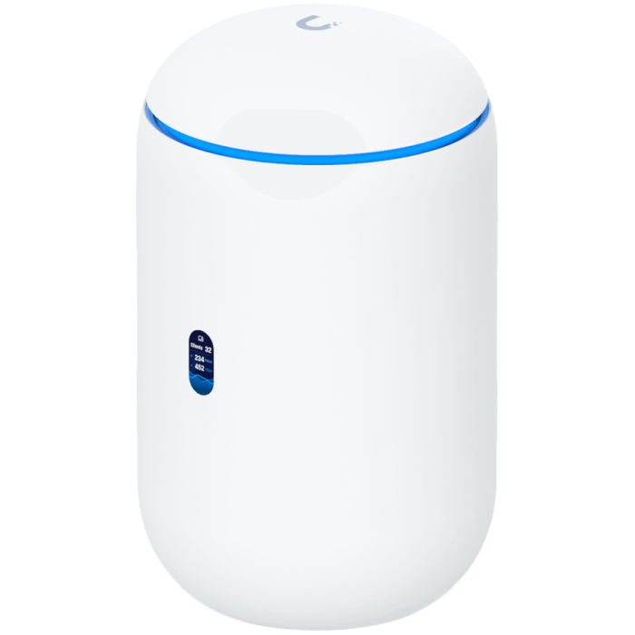 Ubiquiti UniFi UDR7-EU Dream Router 7 Desktop 10G Cloud Gateway with integrated WiFi 7, PoE switch, microSD storage, and full UniFi application support, 10G SFP+ and (1) 2.5 GbE RJ45 WAN port, 64 ...
