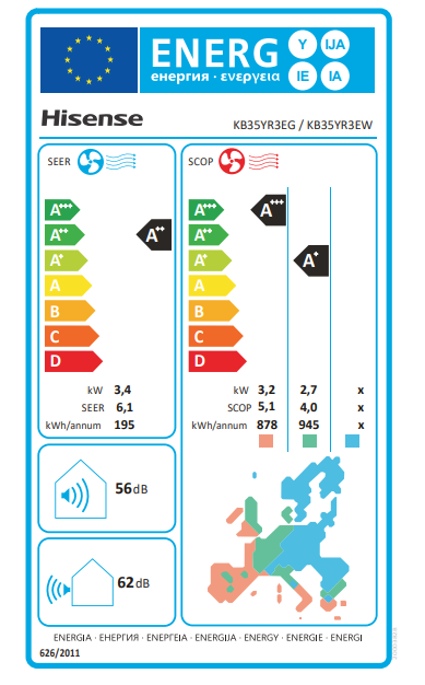 Klima uređaj Hisense Wings HiNano 12K KB35YR3E 12000BTU Inverter