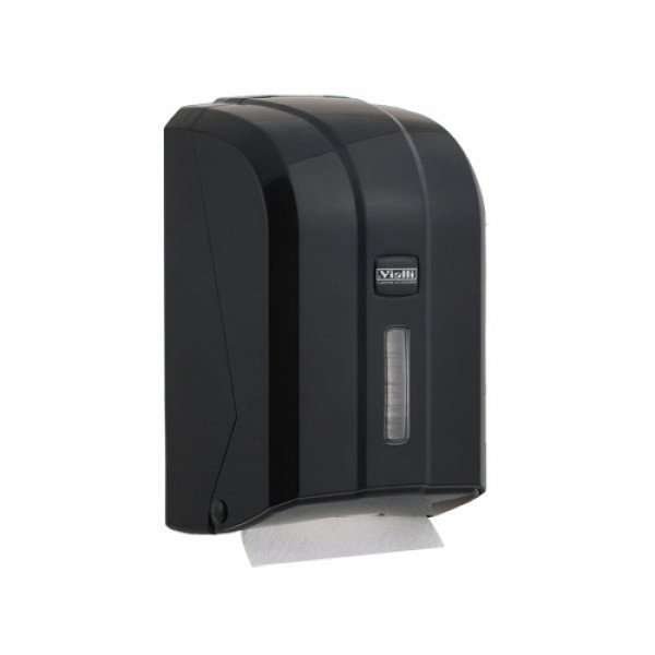 Dispenzer za složivi toalet papir VIALLI K6 CB crni