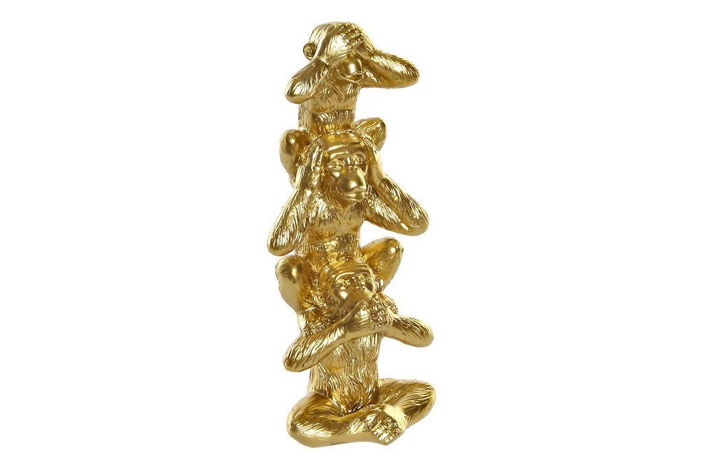FIGURA GOLDEN MONKEYS 8,5X6X20