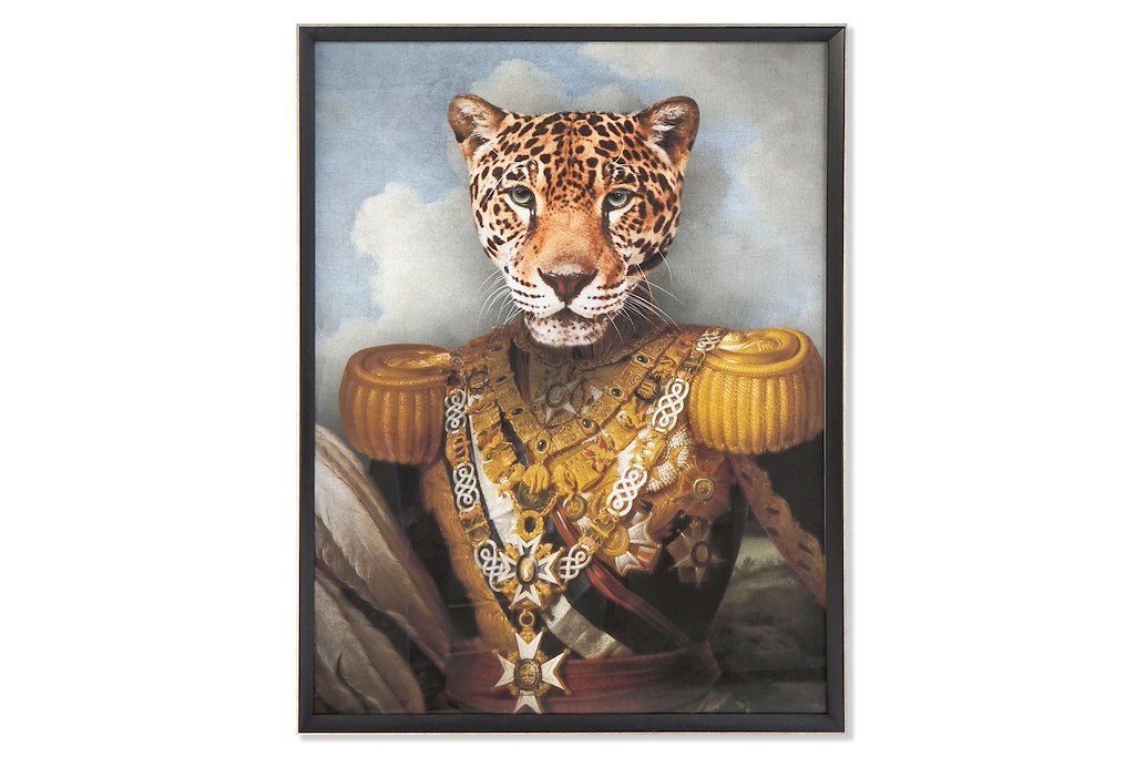 SLIKA LEOPARD FRAMED 74X3X97