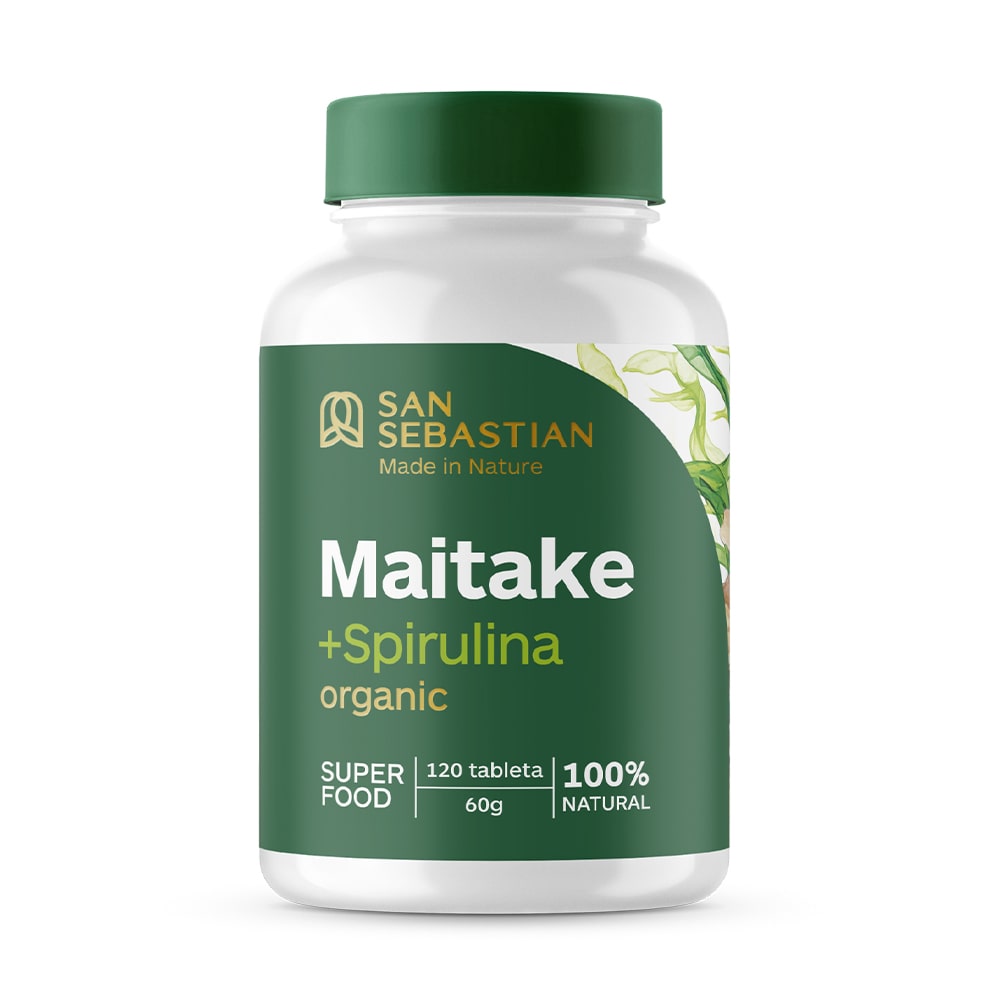 San Sebastian Maitake + Spirulina Organic 120 tableta
