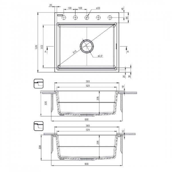 Momi jednodelna sudopera ZRM S10A