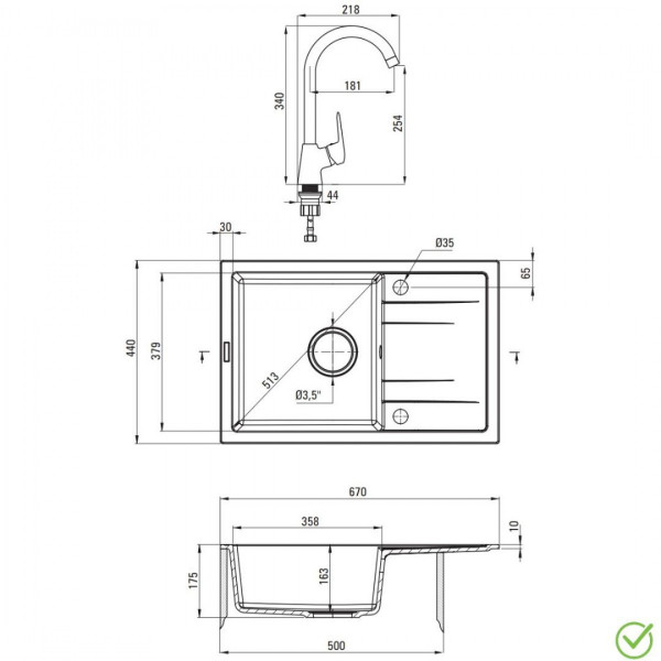 Set sudopera zrc 2113 i slavina bmo n62m