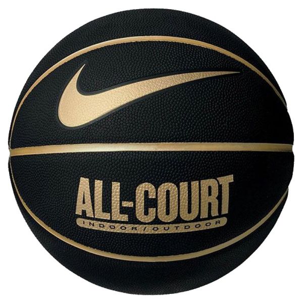 EVERYDAY ALL COURT 8P DEFLATED BASKETBALL 'BLACK/GOLD'