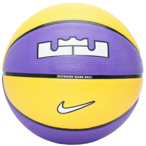 PLAYGROUND 2.0 8P LEBRON JAMES DEFLATED BASKETBALL 'YELLOW/PURPLE'