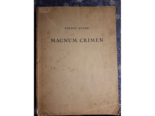 V. Novak- Magnum Krimen, 1948.