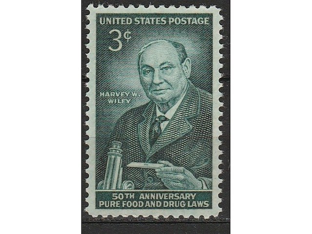 USA - 1956 - Harvey Washington Wiley - MNH