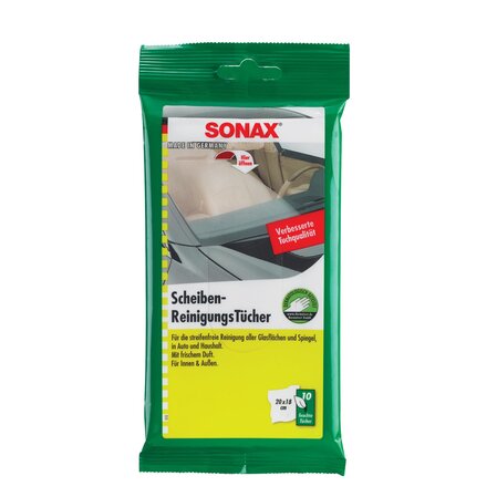 Sonax Glass Wipes - vlažne maramice za čišćenje stakla