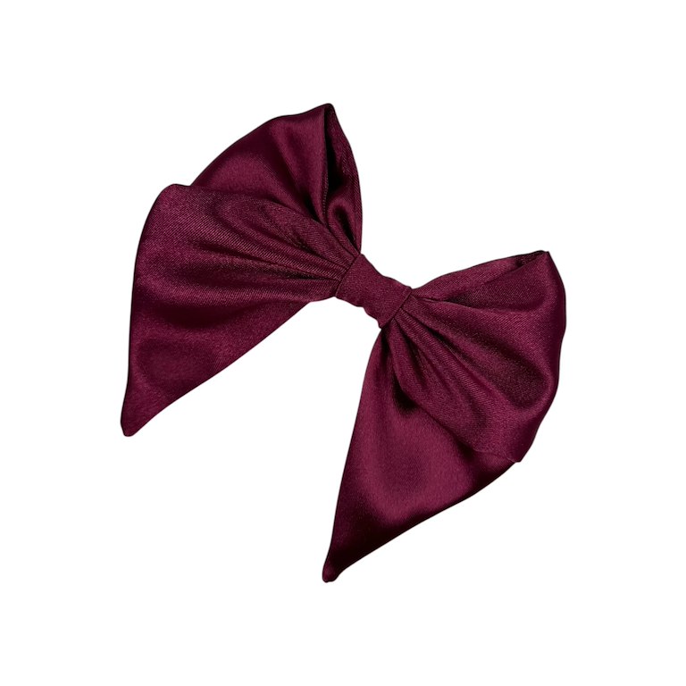 CROSSED SATIN BOW