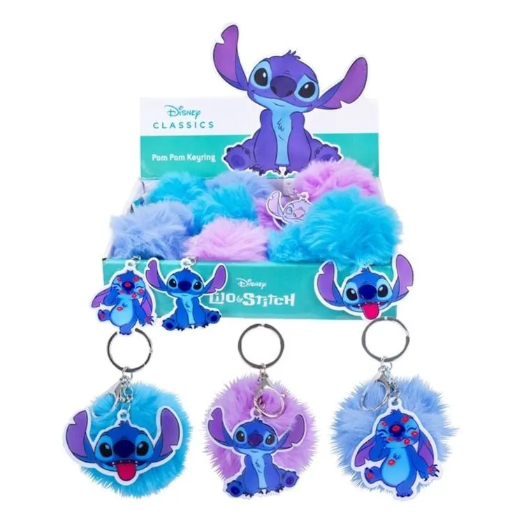 DISNEY Stitch Pompom Privezak za ključeve