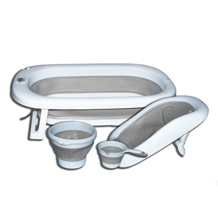 BBO Sklopiva kadica set za kupanje beba Grey