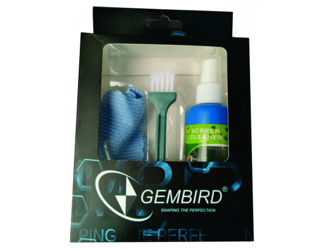 Gembird CK-LCD-005 3u1 set za čišćenje ekrana 100ml+četkica+krpica