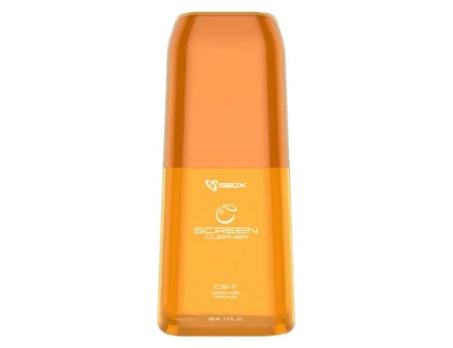 S-BOX CS-11 Orange sprej za čišćenje ekrana sa mikrofiber krpicom