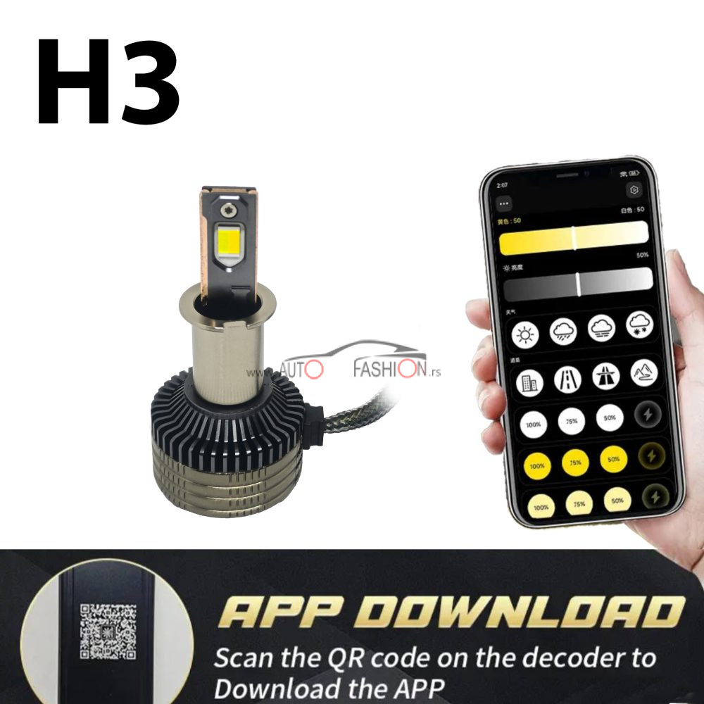 LED SET H3 AP 618 Bluetooth