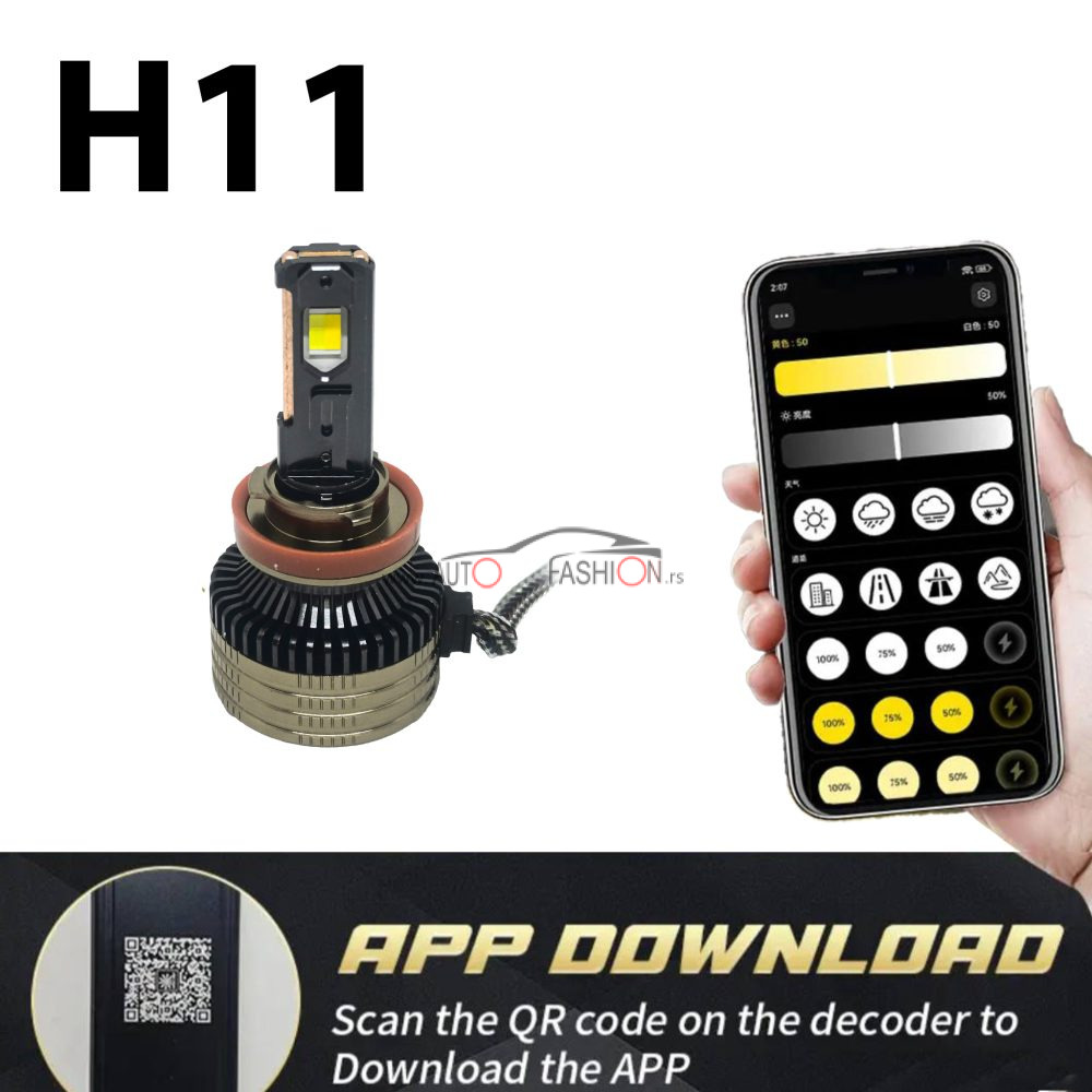 LED SET H11 AP 618 Bluetooth