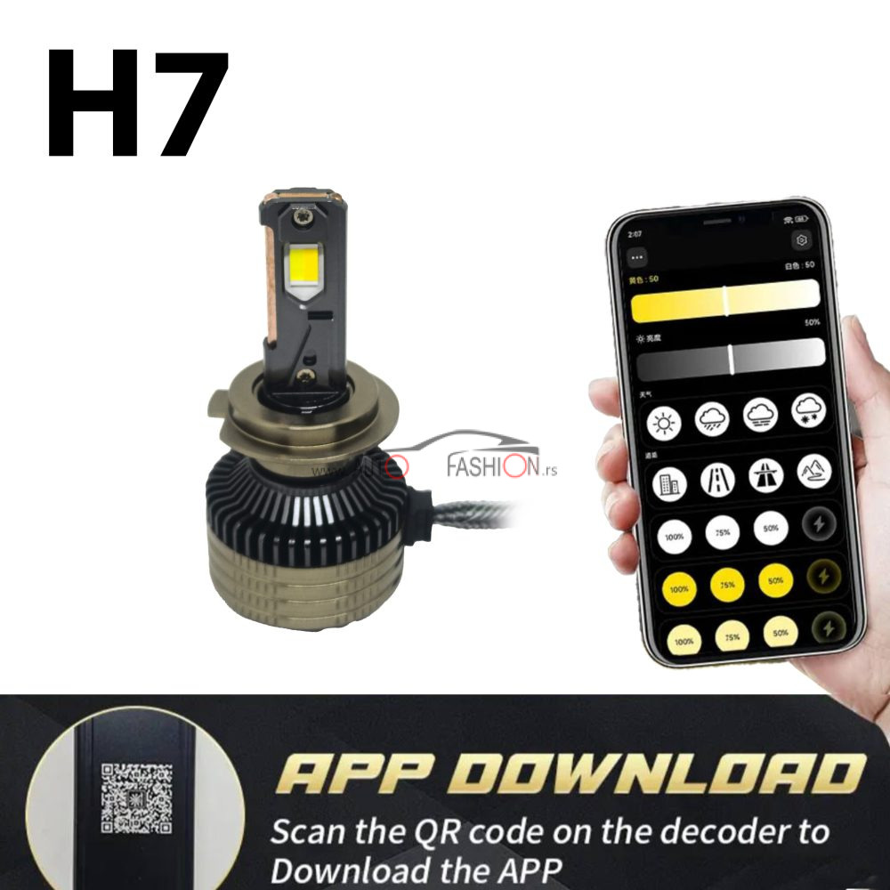 LED SET H7 AP 618 Bluetooth
