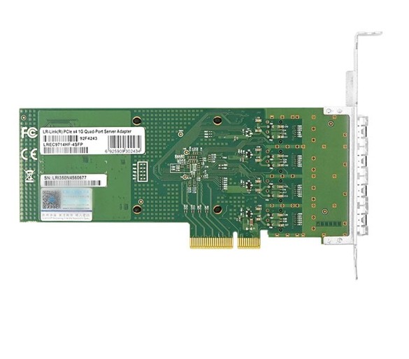 ExeLink 1G-X4-Quad-SFP PCle x4 1G Quad-Port server adapter