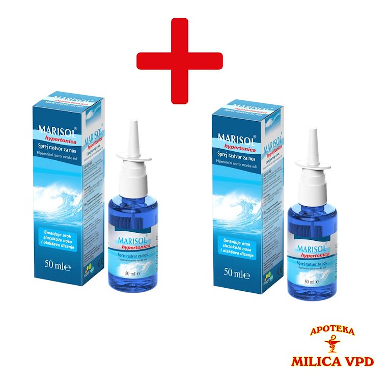 Marisol hypertonica sprej za nos 50 ml 1+1 GRATIS
