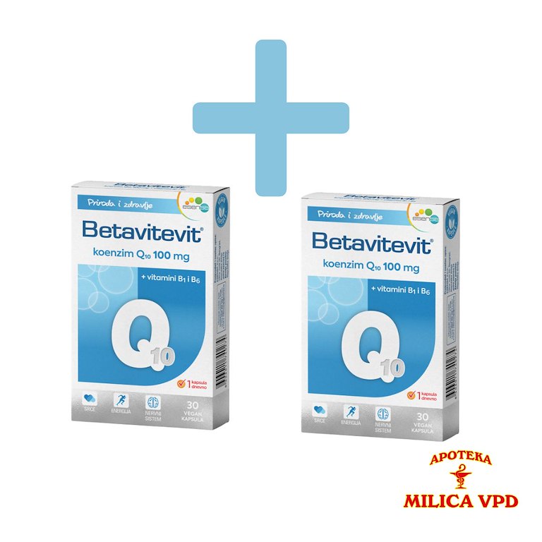 Betavitevit Koenziim Q10 30x100mg 1+1 GRATIS