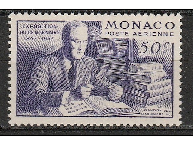 Monaco,Monako - 1947 - Roosevelt as a Collector - MNH