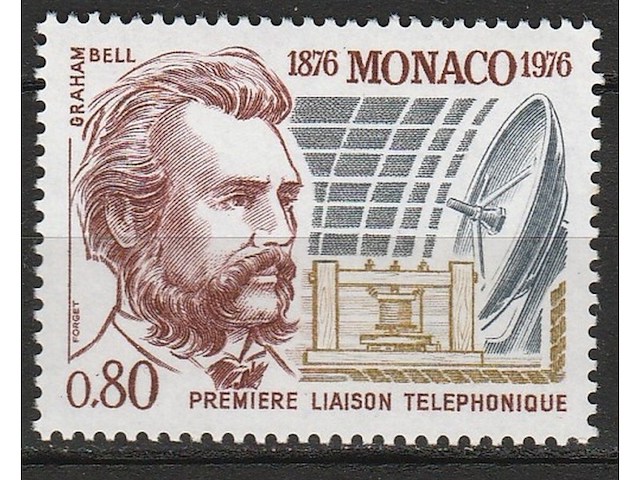Monaco,Monako - 1976 - Alexander Bell - MNH