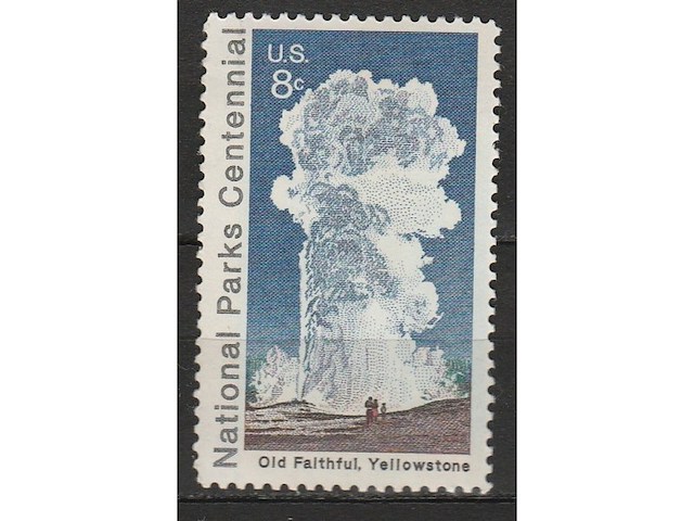 USA - 1972 - Old Faithful, Yellowstone - MNH